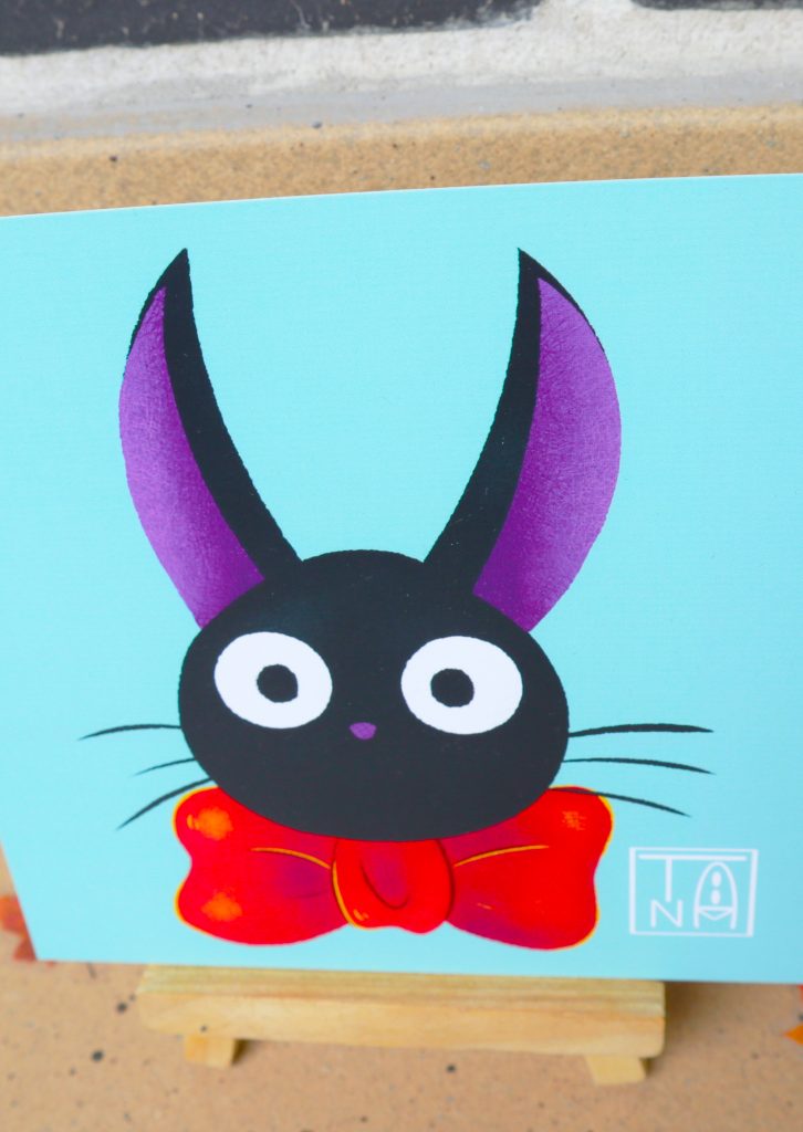 Ilustración Jiji Cat – Studio Ghibli | Timanima TIMANIMA