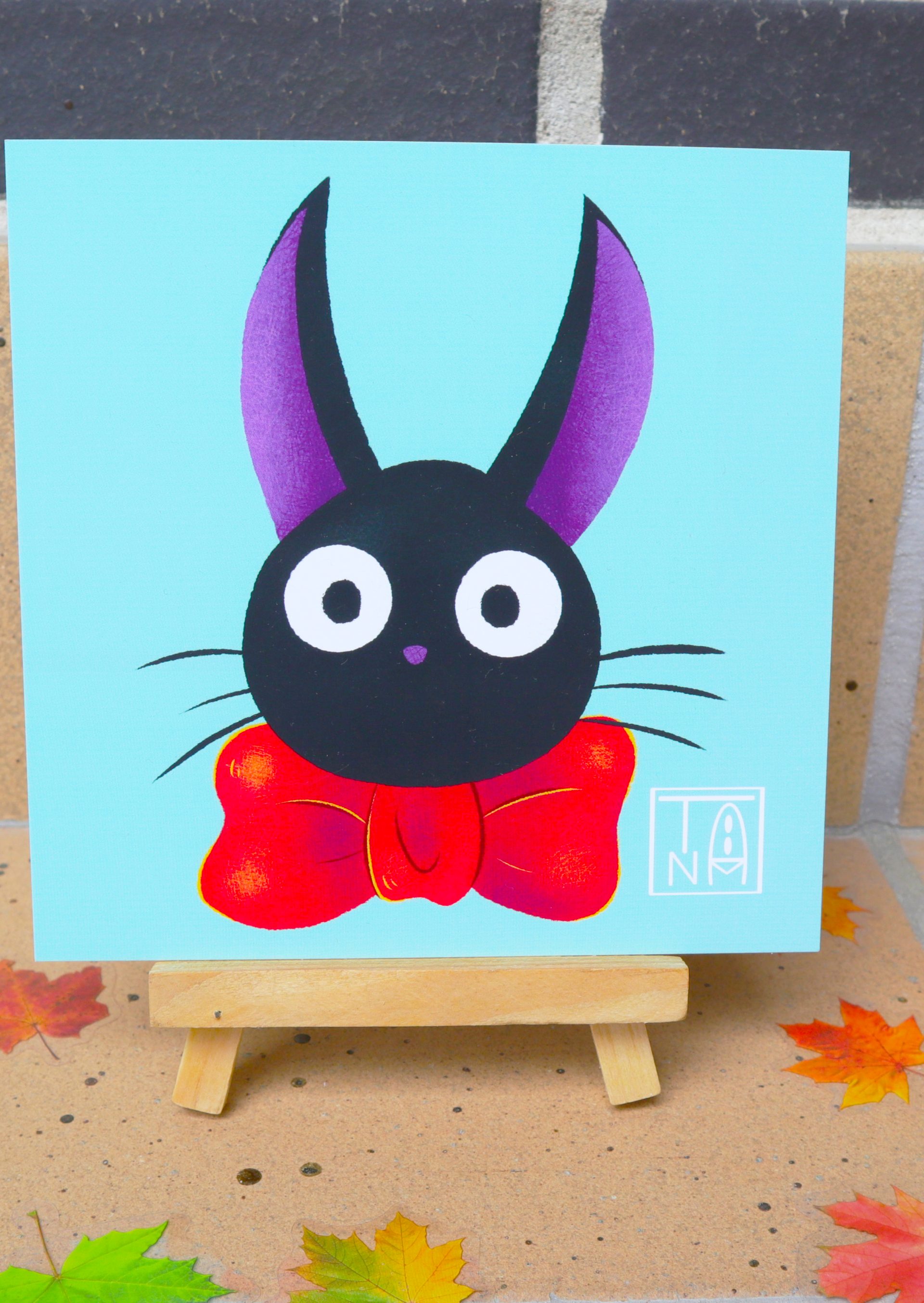 Ilustración Jiji Cat – Studio Ghibli | Timanima TIMANIMA